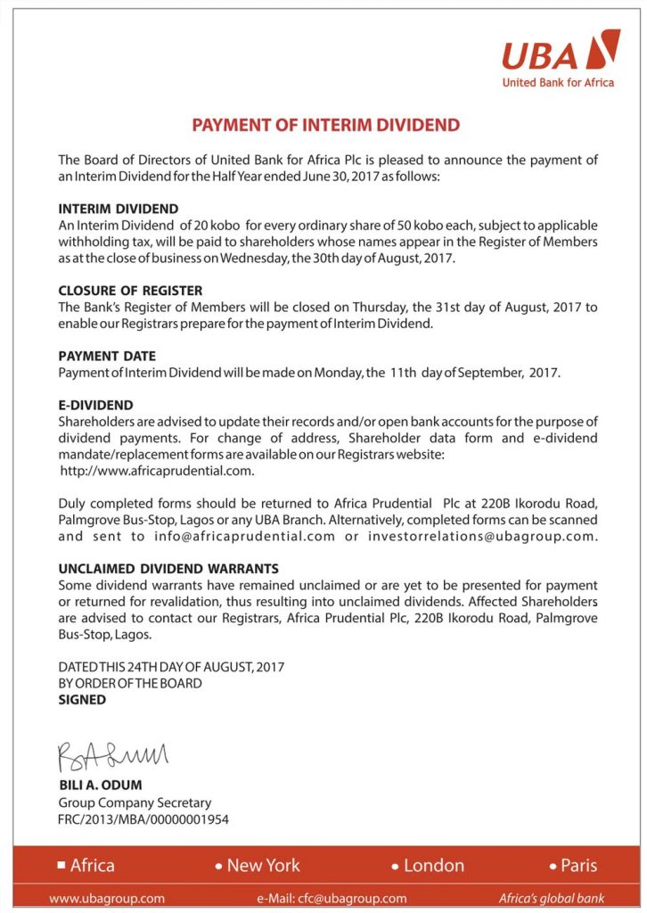 United Bank For Africa | Media Centre | Africa's Global Bank